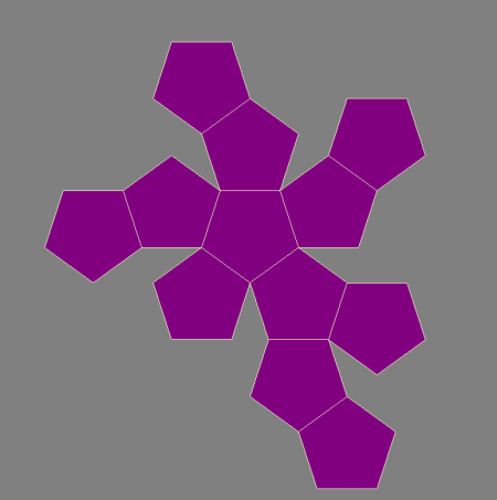 Figura 4: Dodecaedro planificado