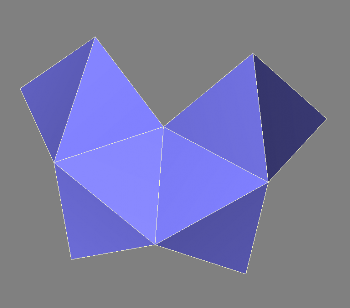 Figura 3: Octaedro em planificação